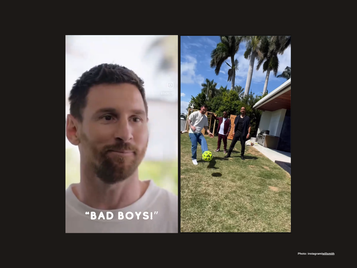 Watch Messi speak English publicly for the first time in the Bad Boys promo